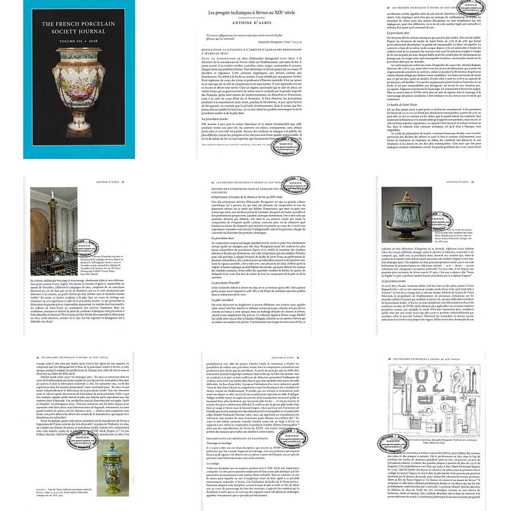 LES PROGRÈS TECHNIQUES A SÈVRES au XIXe Siècle